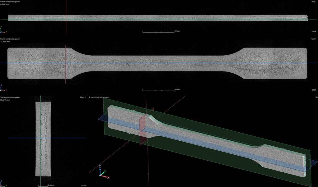 CT Scanning Tensile Strips - Industrial Inspection & Consulting